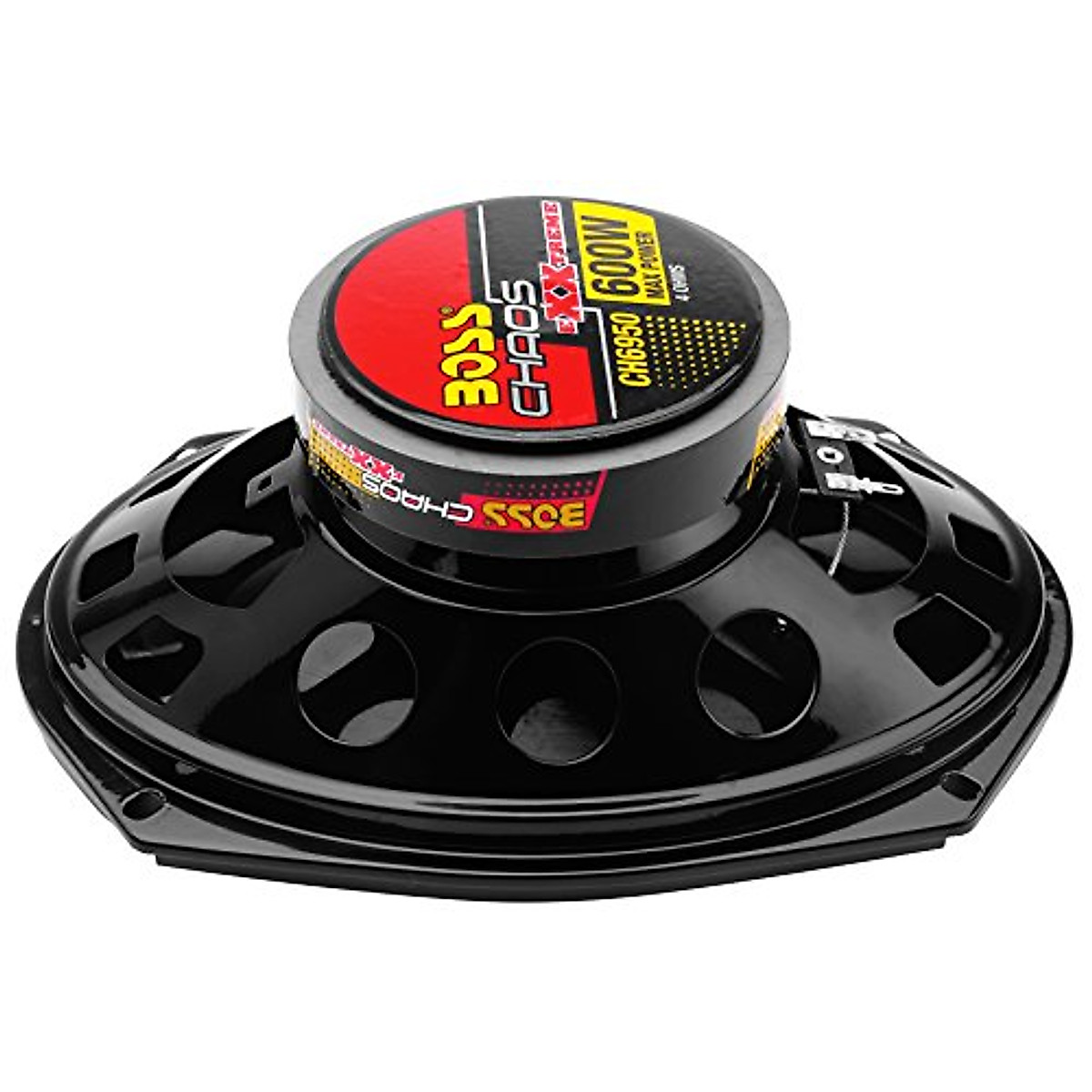BOSS Audio Systems CH6950 Chaos Series 6 x 9 Inch Car Audio Door Speakers - 600 Watts Max, 5 Way, Full Range, Coaxial, Sold in Pairs, Hook Up to Stereo and Amplifier, Tweeters