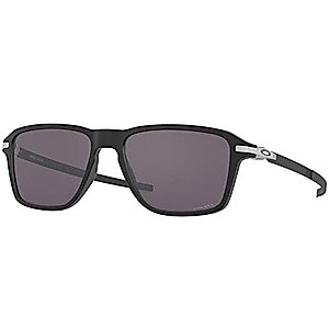 Oakley Men's OO9469 Wheel House Square Sunglasses, Satin Black/Prizm Grey, 54 mm