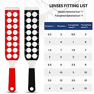 Hanchen Optical Retinoscopy Rack Lens Set Retinoscopy Bars for The Quick Examination of Diopter of Spectacles 2 Bars 32 Lenses Sphere: +/- 0.5, 1, 1.5, 2, 2.5, 3, 3.5, 4-10, 12,15