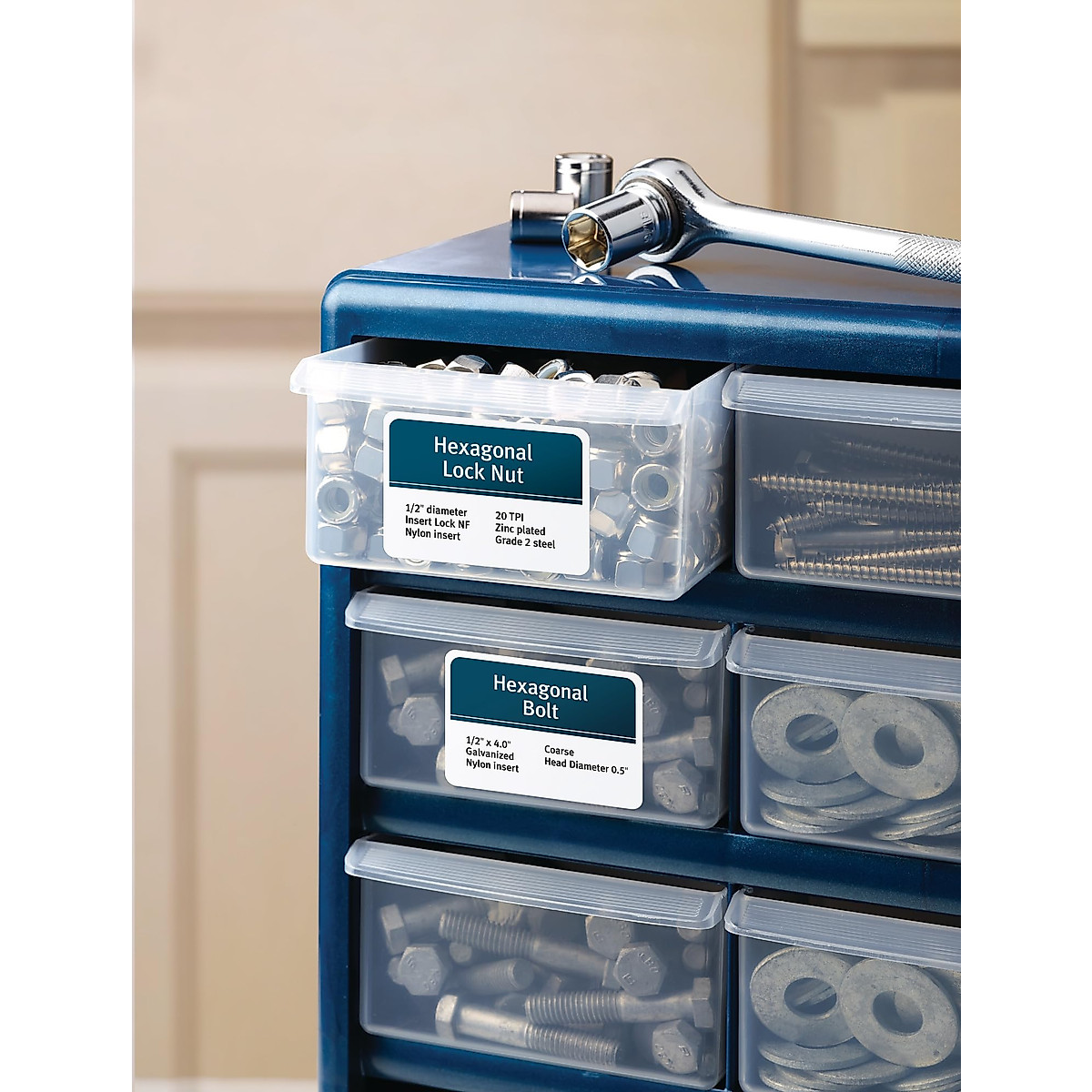 Avery® Durable Easy Peel® ID Labels With Sure Feed® Technology, 6793, Rectangle, 2" x 2-5/8", White, Pack Of 120