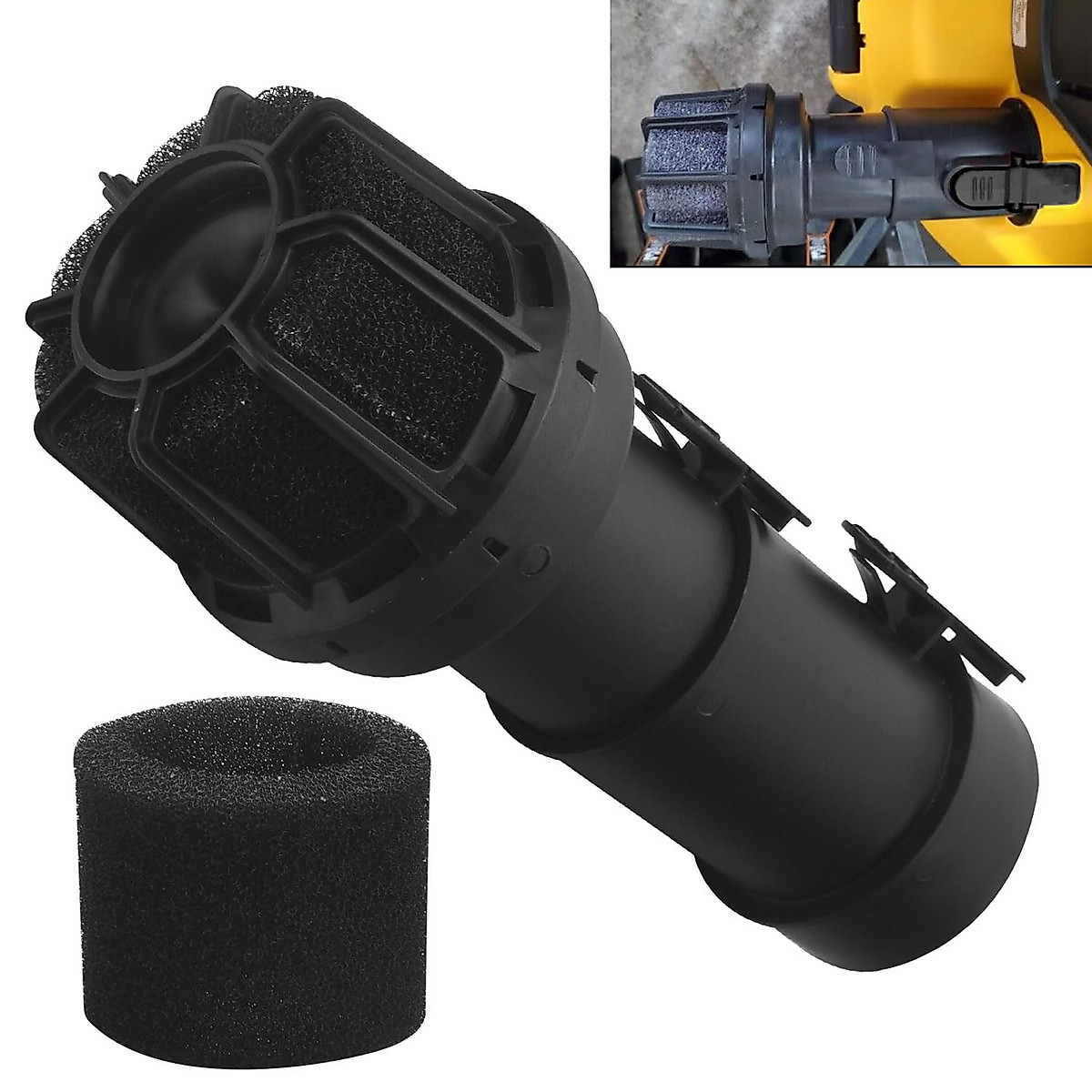 VT2525 & WS25025A 2.5 Inch Muffler/Diffuser Accessory for Ridgid Wet/Dry Vacuums, Fits Most Vacs With A Standard 2-1/2" Exhaust Port, To Reduce Blowing Dust and Debris