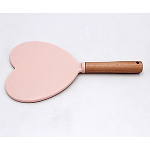 Eaoundm Hand Held Mirror for Makeup, Small Wood Hand Mirror Portable Travel Vanity Mirror for Men&Women 5.5W x 9.2L inch