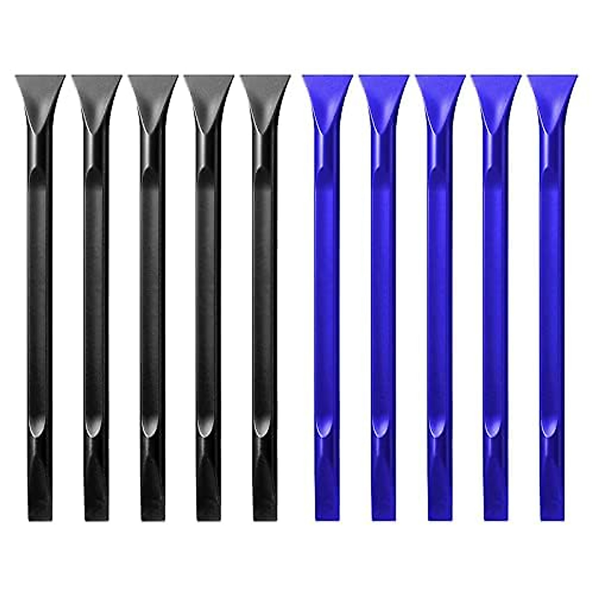 Plastic Scraper Tool, Pack of 10, Carbon Fiber Multi-Purpose Scraper Non-Scratch Cleaning Tool for Tight Spaces, Crevices, Most Surfaces Perfect to Remove Stickers, Labels, Dirt, Etc (A)