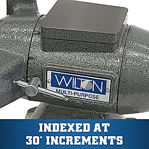 Wilton 5-1/2" Multi-Purpose Bench Vise, 360° Rotating Head & Base, 5" Max Opening (550P)