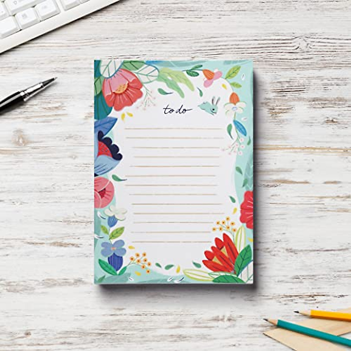 Ceibo Press To Do List Notepads (Set of 3) by Ana Sanfelippo | Cute Floral Stationary Memo Note Pads for Shopping List, Grocery List, Daily Planner, Weekly Planner use