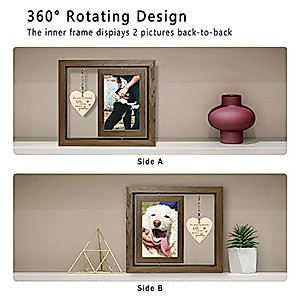 EYITUPC You Were My Favorite Hello and My Hardest Goodbye Pet Memorial Frame - Dog Memorial Gifts for Loss of Dog/Cat - Display Two 4x6