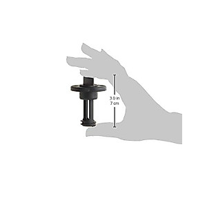 T-H Marine DP-1-DP Self-Retaining Boat Transom Drain Plug - Black