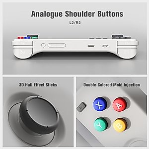 Retroid Pocket 2S Retro Game Handheld - Android Console with Multiple Emulators, 3.5 Inch Display, 4000mAh Battery, Classic 16Bit Games (4+128GB)