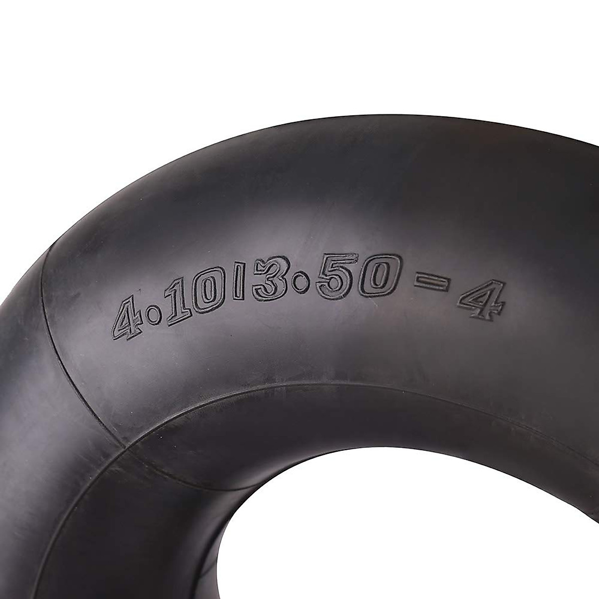4.10/3.50-4" Inner Tube with TR-4 Straight Valve Stem, Heavy Duty 410/350-4 Replacement Tube for Hand Truck, Dolly, Hand Cart, Utility Wagon, Snow Blower, Lawn Mower, Wheelbarrow, Generator and More