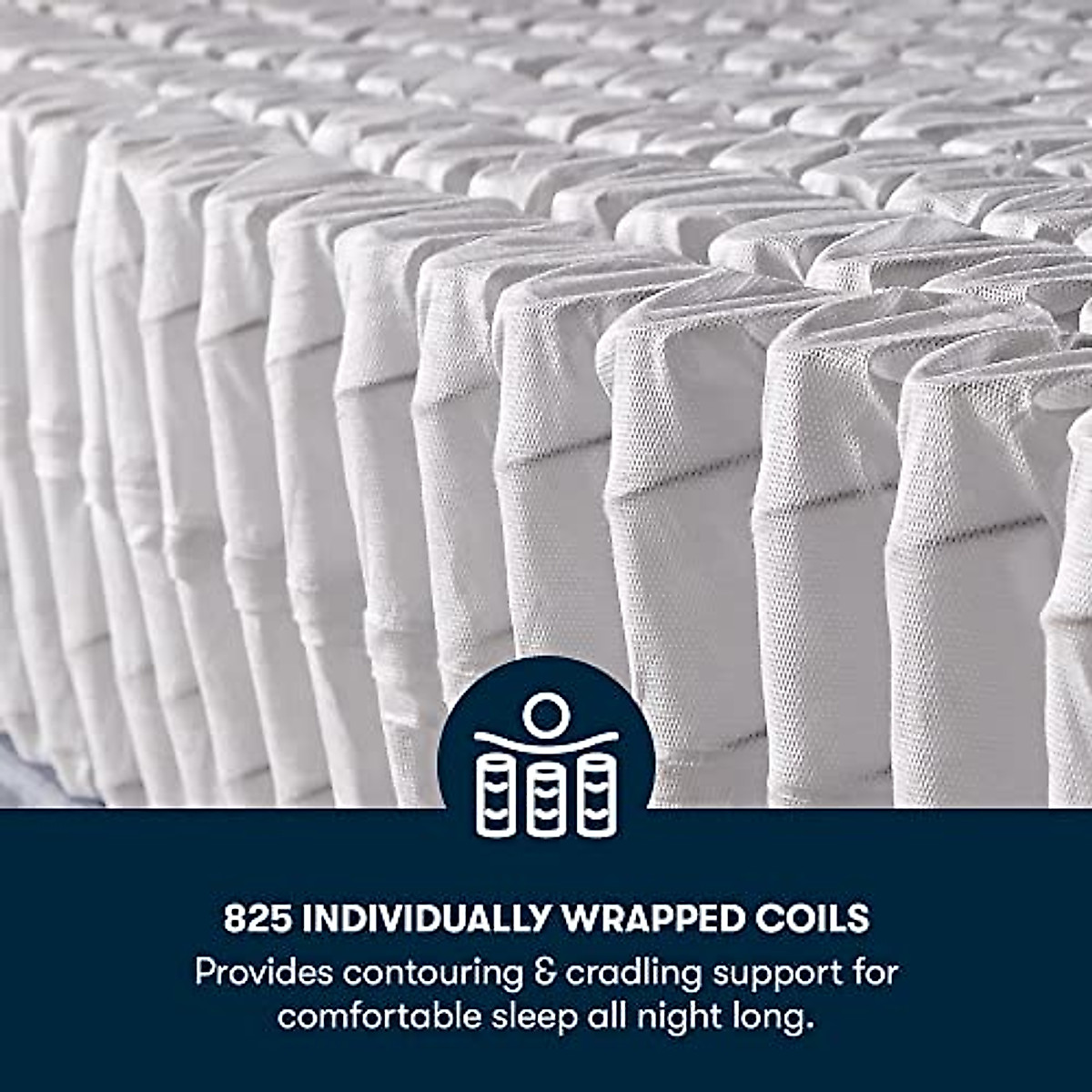 Serta Perfect Sleeper 12 Inch Queen Gel Memory Hybrid Mattress, Ultra Plush, USA Built, 100-Night Trial, CertiPUR-US Certified - Renewed Relief