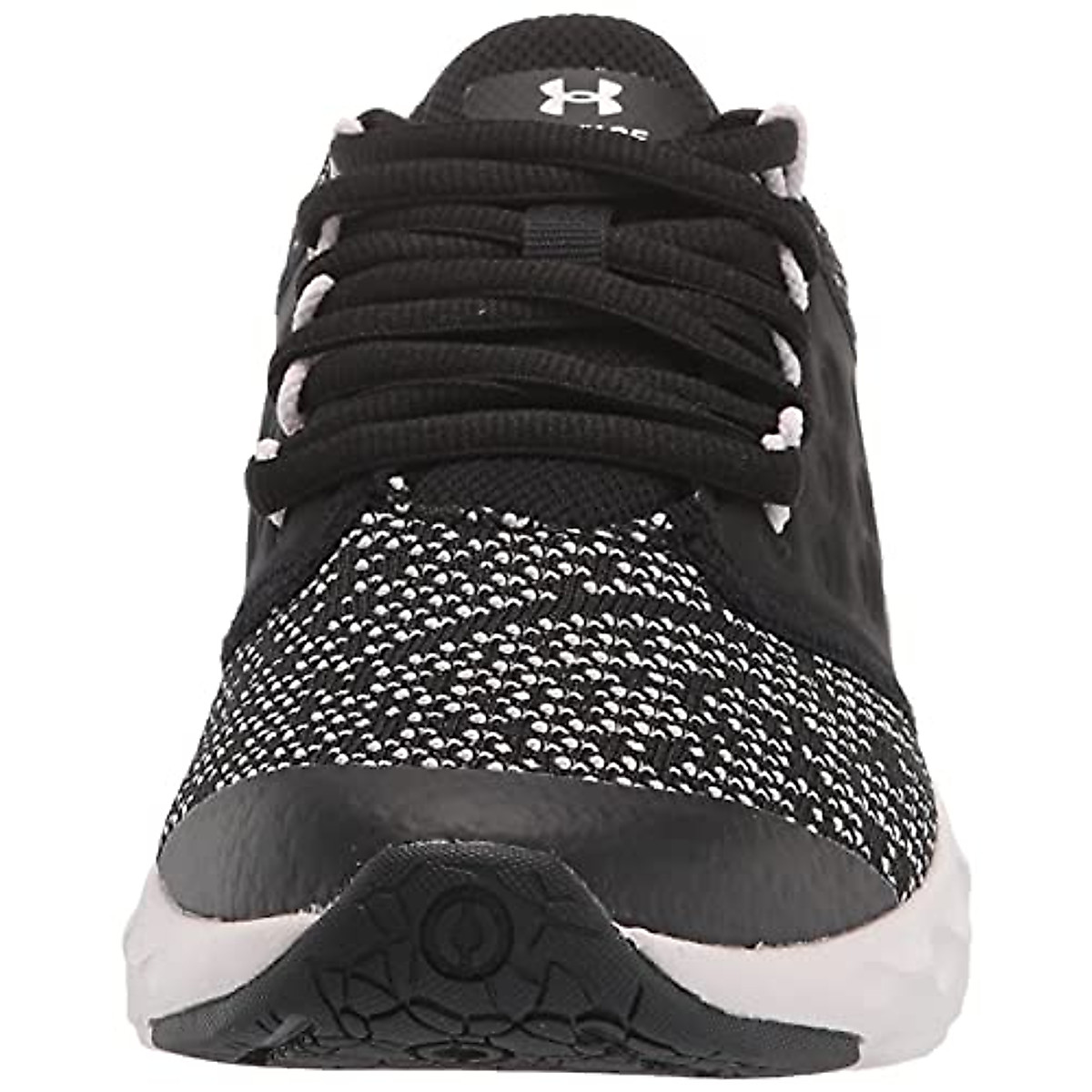 Under Armour Girls' Grade School Charged Vantage Knit, Black (001)/Cool Pink, 6 M US