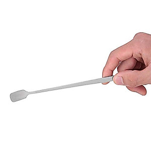 Mixing Spoon, Stainless Steel Bar Cocktail Shaker Spoon Long Handle Stirring Spoon for Coffee Tea Wax Candle(Square Spoon)