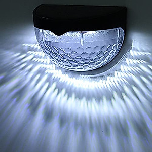 ZHUANYIYI 2 Pieces, Solar Step Lights, Courtyard Fence Stairs Landscape Lights, Home Garden Decoration Pavement Waterproof Lights, Light and Shadow Night Lights