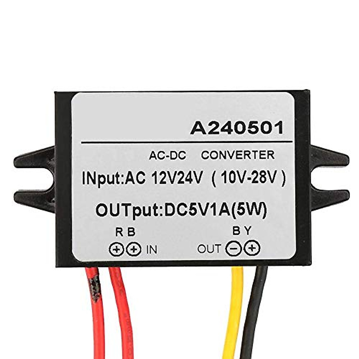 Waterproof Voltage Power AC 12V 24V to 5V DC Buck Converter Voltage Regulator Power Module for Car Step Down Converter (1A)