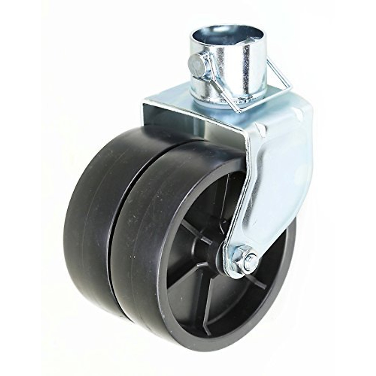 LIBRA New 6" Dual Trailer Swirl Jack Caster Wheel with Pin - 26038