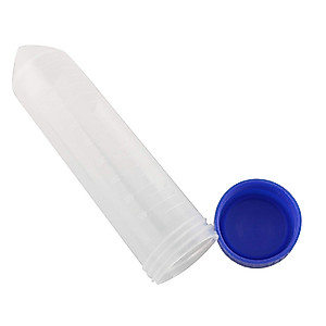 JCBIZ 12pcs 50ml Screw Mount Conical Centrifuge Tubes with Scale EP Tube with Screw Cap for Processing Precision Samples and Storing Tiny Samples