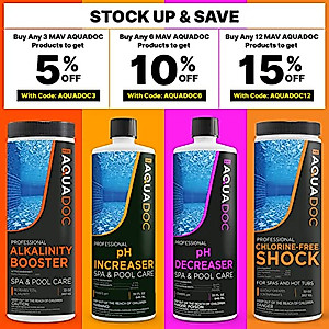 AquaDoc pH Decreaser - pH Down for Hot Tub Spa - Hot Tub Chemicals pH Decreaser pH For Hot Tub And Spa - Spa Down And pH Minus Chemicals - for Indoor & Outdoor Hot Tub Maintenance - Hot Tub pH Reducer