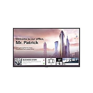 LG 49UH5F-H 49'' Digital Signage, Clear View with Non-Glare Coating, Ultra HD Resolution, Narrow Bezel & Slim Depth, Built-in Speaker, 30° Tilting Installation,Black