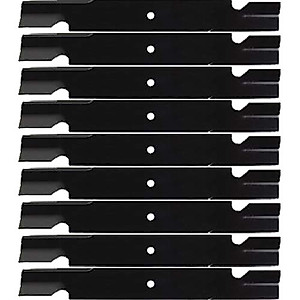 (9 Pack) Premium High Lift - Notched Replacement XHT Lawn Mower Blade Fits Toro/Wheel Horse 108-1120 | 24.4375" x 3" / 0.625" Hole