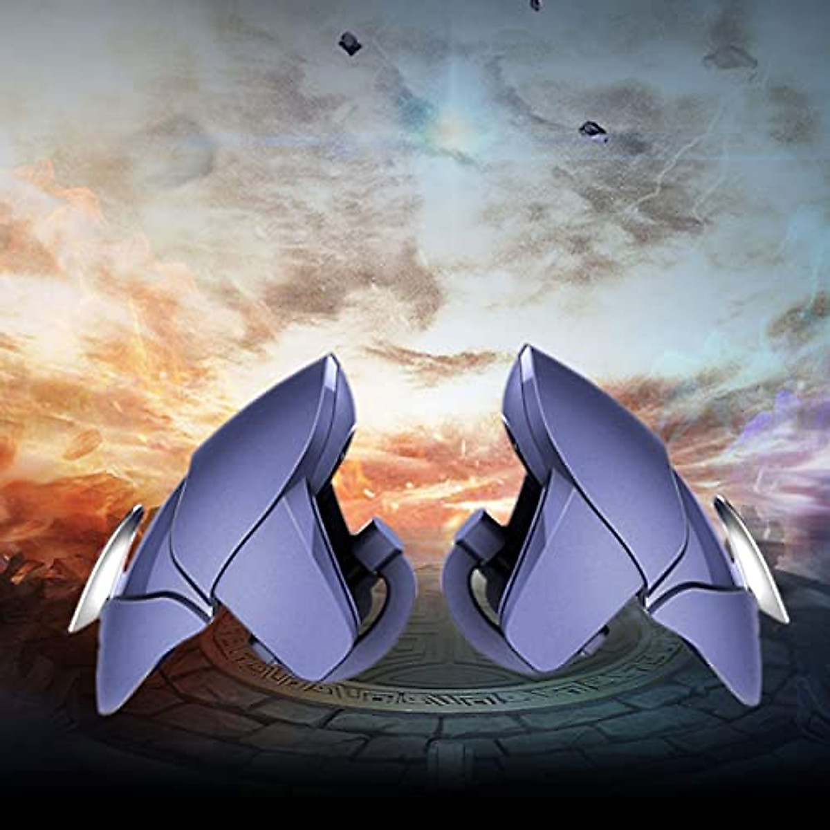 1Pair Phone Game Controller Mobile Game Triggers Button Shooter Phone Gamepad for iPhone for Android Valentine's Day/Mother's Day/Wedding/Anniversary/Party/Graduation/Christmas/Birthday Gifts - Blue