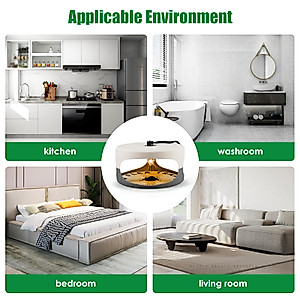 4 Pack Flea Trap Indoor Flea Light for Inside Your Home with 8 Sticky Disc & 12 Bulbs & 4 Electric Wires Pet and Kid Healthly,Sticky Bed Bug Trap Pest Control