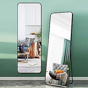 Ecentaur Full Length Mirror Hanging Wall Mirror Standing Floor Body Mirror Long Large Size for Bedroom Living Room