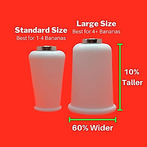 Nana Hats | Keep Bananas Fresher for Longer | As Seen on Shark Tank | Large Size Silicone Caps | Pack of 2 | Perfect for 4+ Bananas