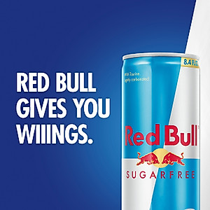 Red Bull Energy Drink, Sugar Free, 8.4 Fl Oz (4 Pack)