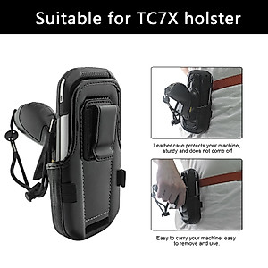 Scanner Holster for Zebra Symbol TC77, TC70, TC72, TC75, TC70x, TC75x Handheld Barcode Scanner - Carrying Case and Holder with Belt Clip, Pouch Supports Trigger Handle, SG-TC7X-HLSTR1-02