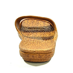 Hawaii Moses Unisex Rubber Slide on Jesus Sandal Slippers (9, Brown)