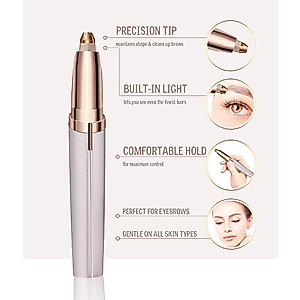 MEIYIXIN Electric Eyebrow Trimmer for Women, Precision Hair Removal, Battery Charging, Easy to Use, Multipurpose, Stylish and Portable