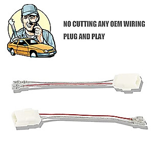 for 2002-2019 Jeep Wrangler, Chrysler, Dodge Vehicles Aftermarket Door Speaker Dash Tweeter Wire Harness Connector