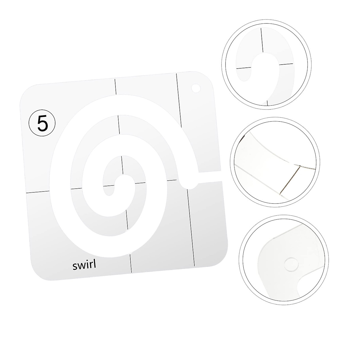 1pc Sewing Patch Ruler Acrylic Stitching Ruler Patchwork Ruler Fabric Sewing Ruler Stitch Ruler for Fabric Ruler for Cloth Craft Ruler for Clothing Patchwork Quilting Ruler