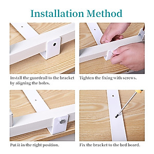 lefeke Bed Rails for Elderly Adults Safety，Folding Bedside Assist Rail Handle,Collapsible Bed Cane Bed Guard,Bed Railing for Seniors,Adjustable Bed Assist Handle for Preventing Falling Out of Bed