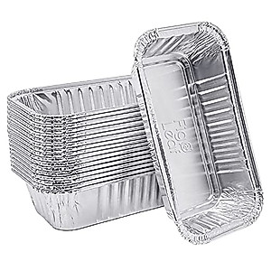 (20 Pack) Drip Pans Compatible with Char-Broil Grills 9328812P06 Foil Liner l Fits Grease Tray G416-0015-W1 l Disposable Aluminum Foil