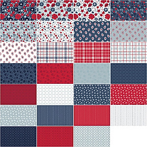 Dani Mogstad American Beauty 5" Stacker 42 5-inch Squares Charm Pack Riley Blake Designs 5-14440-42