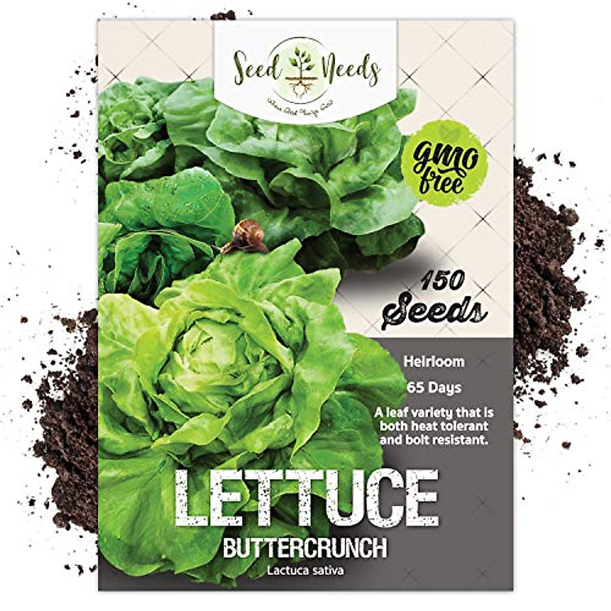 Seed Needs, Butterhead Lettuce Lovers Seed Packet Collection (5 Varieties of Heirloom Lettuce Seeds for Planting) Non-GMO & Untreated - Great for Hydroponics