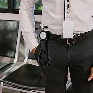 Beautyflier Black Soft Leather Stethoscope Holder with Clip for All Models: Littmann, ADC, MDF, Adscope, Perfect for Physicians, Nurses, EMT, Medical Nursing Students, Work with Comfort (Black)