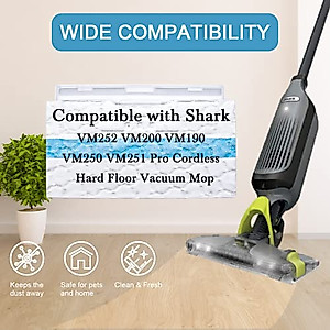 Mocsicka 20Pcs Shark Vac Mop Pads Replacement for VM252 VM251 VM250 VM200 VM190 Disposable Vacuum Mop Pads Refills for Hard Floors