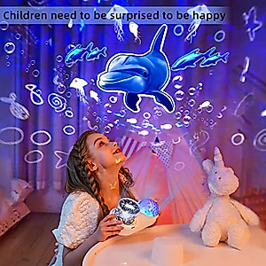 LytRdIt Star Projector Double Atmosphere Projection Ocean lamp