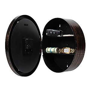 La Crosse Clock 404-3825HC 9.80-Inch Quartz Analog Wall Clock with Hidden Compartment