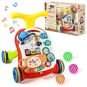 TOY Life Baby Push Walkers for Babies 12 Months Sit to Stand Walker for Baby Girl Boy 3 in 1 Push Toys for Babies Learning to Walk Baby Activity Walker Toddler Walking Toy for Infant Kid 1 Year Old