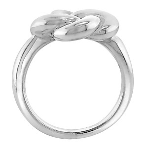 Sterling Silver Celtic Love Knot Ring for Women Solid Heavy 1/2 inch wide size 12