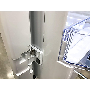 Direct replacement for Compatible with LG Kenmore MHY62044103 Refrigerator Spring Counter Clockwise Wound Door Repair Freezer French Heavy Duty Steel for LFX25973ST LFX25973SB LFX25973SW and More