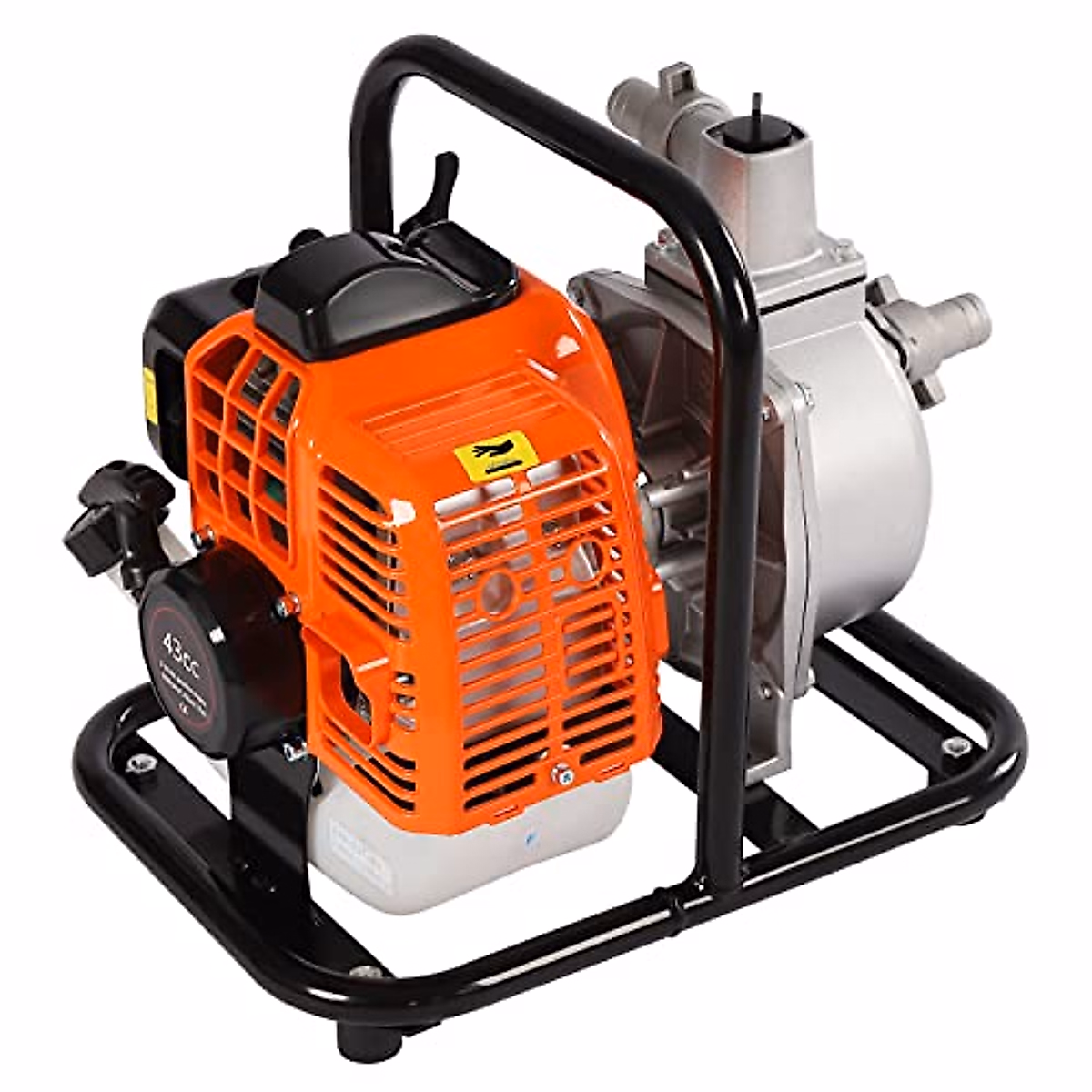 DNYSYSJ 43CC Gasoline Engine Water Pump, 2 Stroke 1.7HP 1 Inch Gas-Powered Water Transfer Pump High Pressure Pump for Irrigation Pool Lawn Garden, EPA Certified