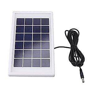 Solar Panel Charger, Lightweight Portable 3W 6V Solar Panel Low Light Efficiency for SolarStreetLights