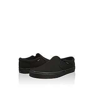 Vans Men's Low-Top Sneaker, Black Canvas Black B, 9.5