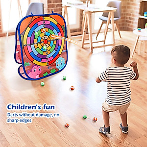 Dinosaur Bean Bag Toss Game Toy Outdoor Toss Game, Family Party Party Supplies for Kids, Gift for Boys Birthday or Christmas for Toddlers Ages 3 4 5 6 Year Old