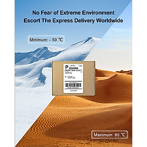 Phomemo 4x6 Thermal Label Printer Paper - 500 PCS White 4"x6" Fan-Fold Labels Shipping Supplies Labels - Water/Oilproof Label Stickers - Permanent Adhesive Thermal Shipping Label for Shipping Packages