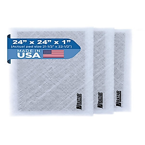 RAYAIR SUPPLY 24x24 Replacement Filter Pads Compatible with Pristine Air Cleaner 24x24 Refills (3 Pack) White